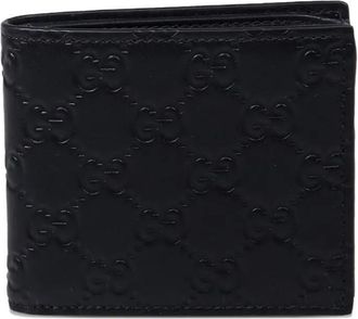 Gucci Portemonnaies - Bifold Wallet With Embossed Double G Logo - Gr. unisize - in Schwarz - f&uuml;r Damen