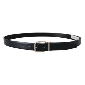 Dolce & Gabbana Homme, Accessoires, Noir, Taille: 95 CM Leather Belt