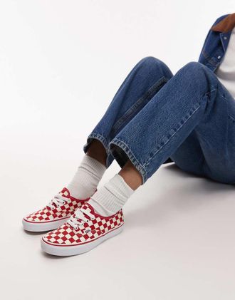 Vans Authentic - Baskets - Rouge/blanc
