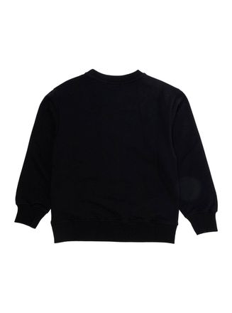 Moschino Boys Crewneck Sweatshirt Maxi Print Black Cotton Hoods & Sweatshirts