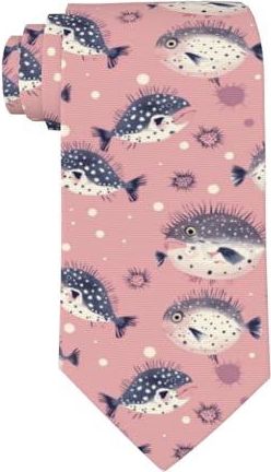 Generic Oursins-Globes Cravates Hommes Doux Cravate Homme Classique Cravatte Pour Travail Adultes Entreprise