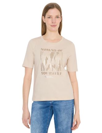 Cecil T-Shirt mit Frontprint Pearl beige XXL
