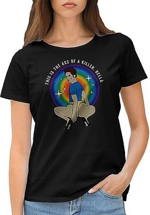 Generic Fun This is The Ass of a Killer Bella Robert Pattison Inspired Twilight Saga T-Shirt Femme Noir Size M