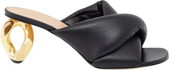 J.W.Anderson Sandales &agrave; talons en cuir noir - Femme - Chaussures - Noir - Taille: 39 EU