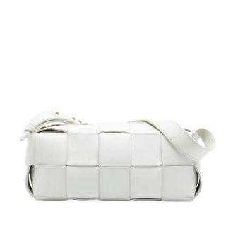 Bottega Veneta Pre-owned Gewebte Lammleder Schultertasche - - Pre-owned - Damen - Wei&szlig; - ONE SIZE