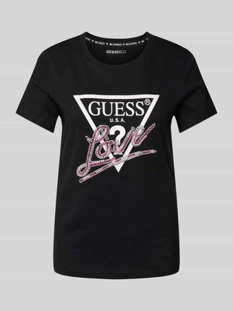 Guess T-Shirt mit Ziersteinbesatz