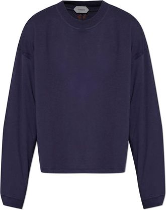 Versace Homme, Sweatshirts et sweats &agrave; capuche, Bleu, Taille: L Crew Neck SweaT-shirt