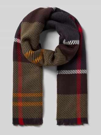 Barbour Schal mit Logo-Patch Modell BLAIR TARTAN