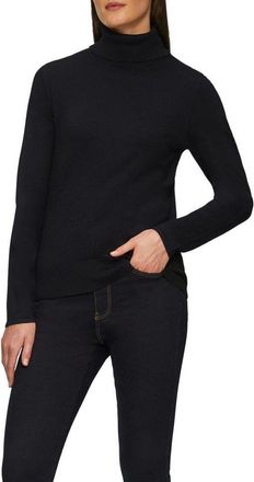 s.Oliver Black Label Rollkragenpullover mit Rippbündchen