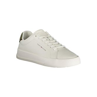 Tommy Hilfiger Leather and Polyurethane Sneaker - White