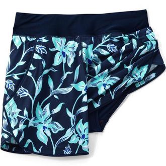 Lands End Badeshorts, Damen, Gr&ouml;&szlig;e:46 regular, Blau, Nylon-Mischung, by Lands End
