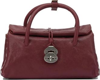 Zanellato Crossbody Bags - Structured Burgundy Cow Leather Shoulder Bag - Gr. unisize - in Schwarz - f&uuml;r Damen
