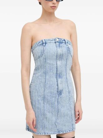 Miss Sixty robe courte à perles - Bleu