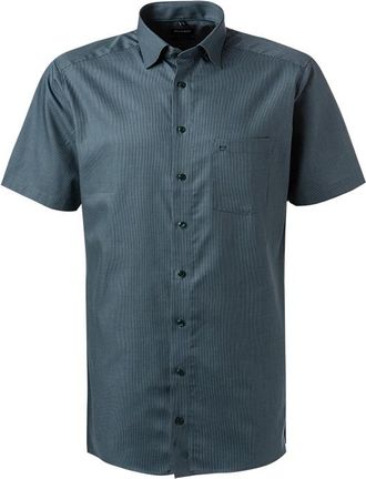 Olymp Herren Kurzarmhemd grün meliert