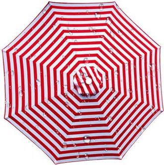 Generic Auvent de rechange pour parapluie dextérieur - Auvent de rechange - Coupe-vent de rechange pour jeunes, adolescents, hommes et femmes, rouge/blanc, 3m