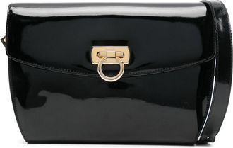 Ferragamo 1990s Gancini Schultertasche - Schwarz
