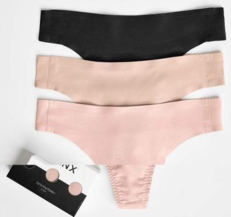 Spanx smooth - Fit to You - Lot de 3 strings stretch-Multicolore