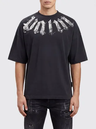 Palm Angels T-shirt d&eacute;contract&eacute; en coton avec imprim&eacute; logo graffiti