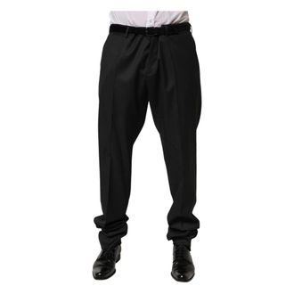 Dolce & Gabbana Homme, Pantalons, Noir, Taille: 4XL Pantalon de costume