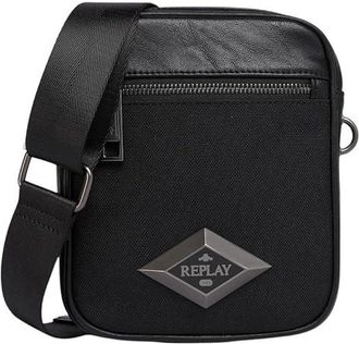 Replay Fm3756, Sac à bandoulière Hommes, 0098 Black, Mittelgroße