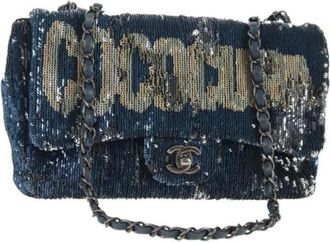 Chanel Sac bandouli&egrave;re vintage Pre-owned - Femme - Pre-owned - Bleu - Taille: ONE Size