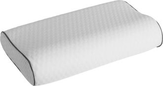 Abakuhaus Orthopädischer Schlafkissen, mit Contour Kurviger Nackenpassform Design Kissen mit Maschinenwaschbaren Bezug Luftdurchlässiger Atmungsaktiver Polster,