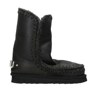 Mou Femme, Chaussures, Noir, Taille: 36 EU Eskimo 24 Rhinestones Logo