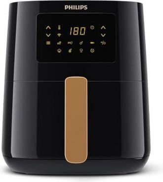 Philips Airfryer 5000-Serie Heißluftfritteuse L, 4.1L (0.8Kg), 13-in-1 Airfryer, Wifi verbunden, 90% Weniger Fett mit Rapid Air Technologie, Rezepte-App (HD92