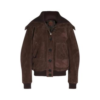 The Attico Wildleder Bomberjacke - - Jackets - Damen - Braun - S