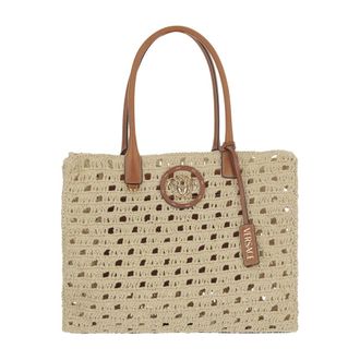 Versace La Medusa Canvas Tote - - Bags - Damen - Beige - ONE SIZE