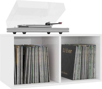 tidyard Schallplatten-Aufbewahrungsbox Aufbewahrung Ordnerregal Aktenschrank Mit 2 Fächern,Aufbewahrungsfach Sideboard Kissenbox 71 x 34 x 36 cm,Robuste Rücks