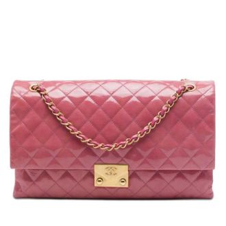 Chanel Sac bandouli&egrave;re Pre-owned en cuir verni - Femme - Pre-owned - Rose - Taille: ONE Size