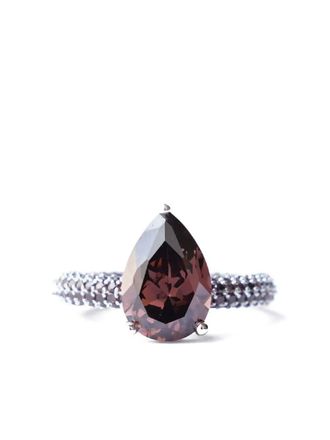 Izabel Display Ring mit Zirkonia - Braun