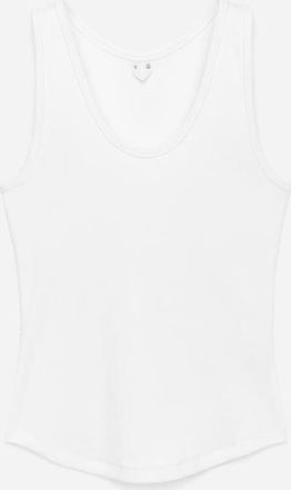 Arket Geripptes Tanktop -Wei&szlig;