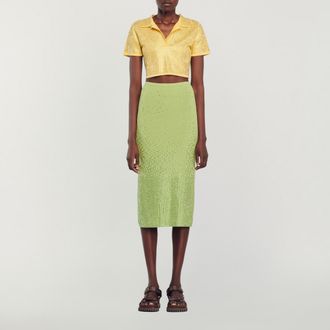 Sandro Pull court orné de strass