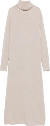 Lisa Yang Kleid mit Rollkragen - Nude