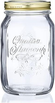 Bormioli Rocco Lot de 6 bocaux de conservation Quattro Stagioni - Blanc - 1 l