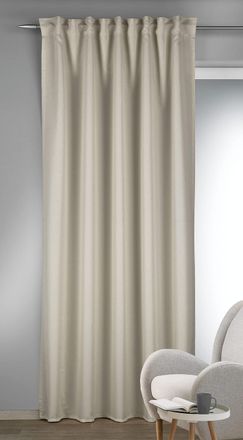 Albani Schal mit Gardinenband und verdeckten Schlaufen/Louis leinen / 245x135 cm, 245x135cm