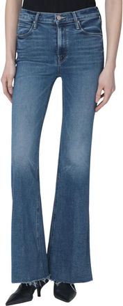 Mother Femme, Jeans, Bleu, Taille: W28 The Doozy Sneak Fray Jeans