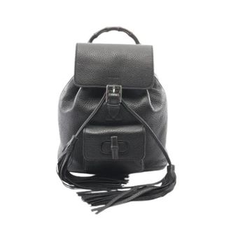 Gucci Pre-owned Sac &agrave; dos en bambou - Femme - Pre-owned - Noir - Taille: ONE Size