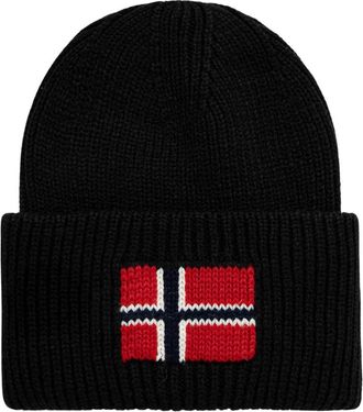 Napapijri Schwarze Wollm&uuml;tze Winter - - Accessories - unisex - Schwarzk - ONE SIZE