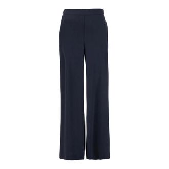 P.A.R.O.S.H. Blaue Hose mit Weitem Bein und Elastischem Bund - - Trousers - Damen - Blau - S