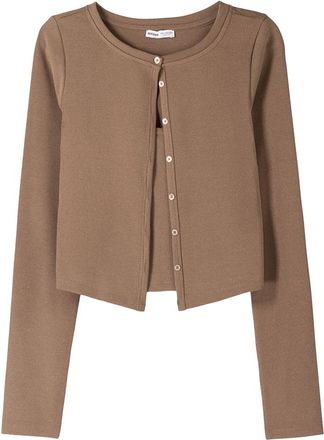 Bershka Set: StrickjackeTop