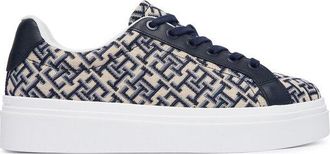Tommy Hilfiger Sneakers Chic Platform Monogram FW0FW09398 Beige