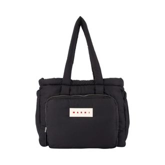 Marni Puff E/W Tote Bag - - Bags - Herren - Schwarzk - ONE SIZE
