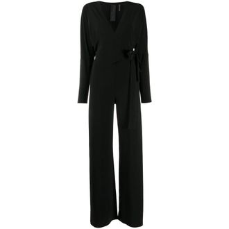 Norma Kamali Schicker Wrap Jumpsuit - - Jumpsuits & Playsuits - Damen - Schwarzk - S