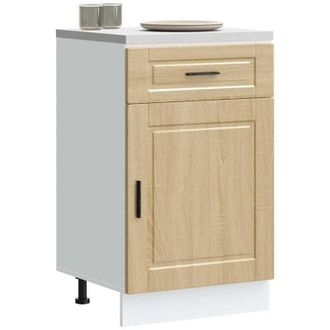 vidaXL Vidaxl - Armoire de cuisine Porto ch&ecirc;ne sonoma bois ding&eacute;nierie