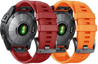 Generic Für 8X Band 26mm 6X 5X Uhr Plus Silikon Armband 7X pro 3 Smartwatch Band (Blau + Weiß)