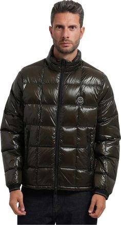 A|X Armani Exchange Doudoune brillante &agrave; col montant - Homme - Vestes - Gris - Taille: XL