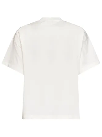 Jil Sander Mens T-Shirt Boxy Porcelain Cotton White T-Shirts And Polos